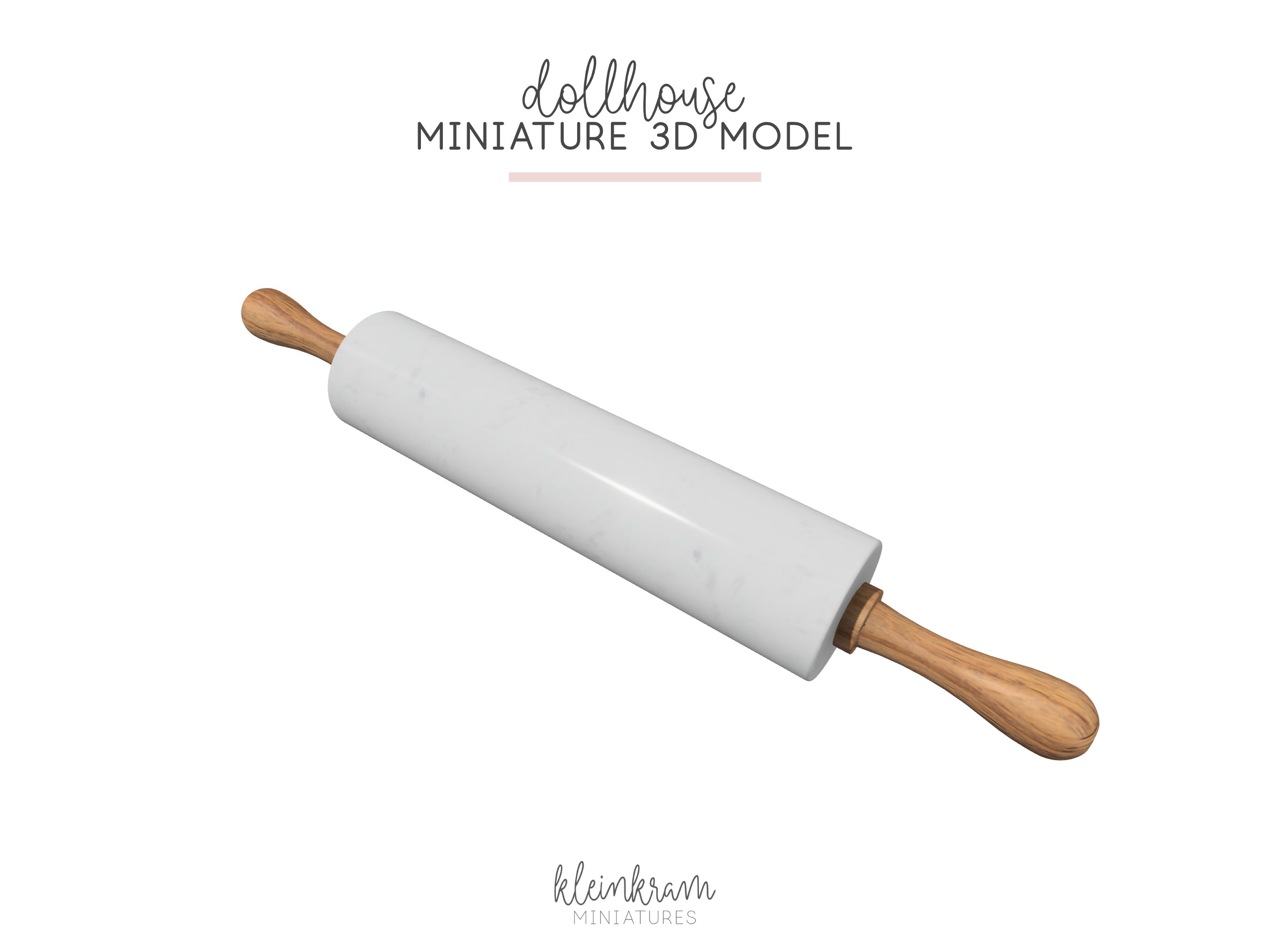 Rolling Pin — 3D Model | Kleinkram Miniatures