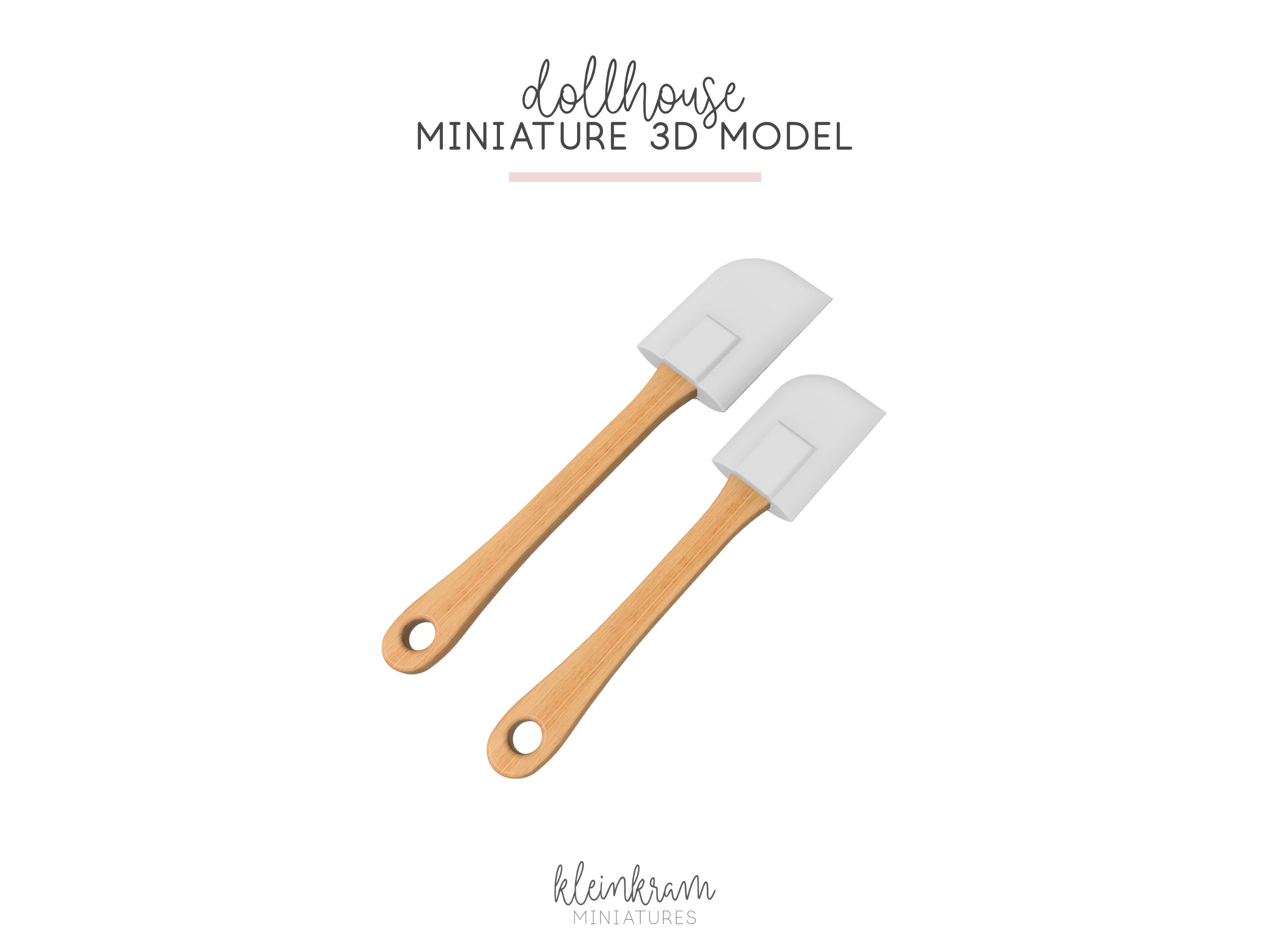 Spatulas — 3D Model | Kleinkram Miniatures